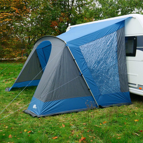 Caravan sun canopy, awning with aluminium poles and 2 large side | Mcafee S