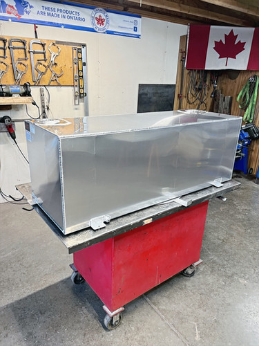 340L Rectangular Fuel Transfer Tank (Long). | D. Riddell Welding