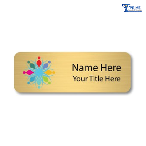 Gold Name Badge | Prime Awards and Novelties | Jamaica