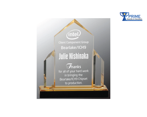 Gold Jewel Post Impress Acrylic | Prime Awards Ja