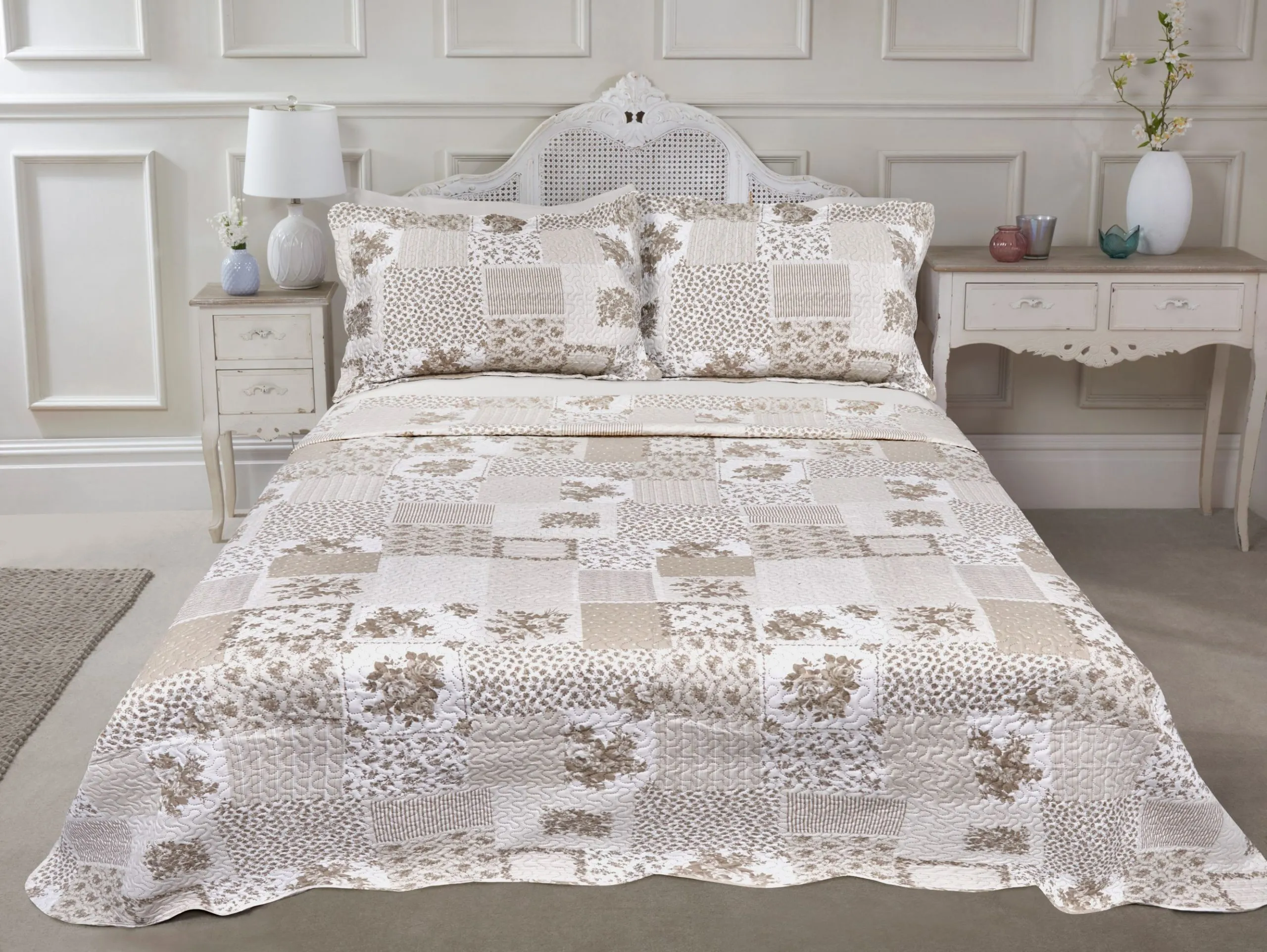 Devon - Quilted Patchwork Bedspread Set | Duke Essentials, Lewisham