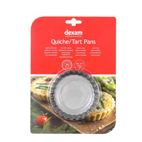 4"/10cm Non-Stick Quiche/Tart Pans (Set of 4) | Duke Essentials, Lewisham