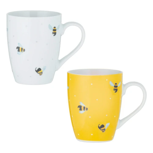 Sweet Bee Mugs Assorted 380ml (Set Of 2) | Duke Essentials, Lewisham