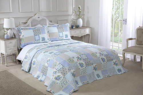 Devon - Quilted Patchwork Bedspread Set | Duke Essentials, Lewisham