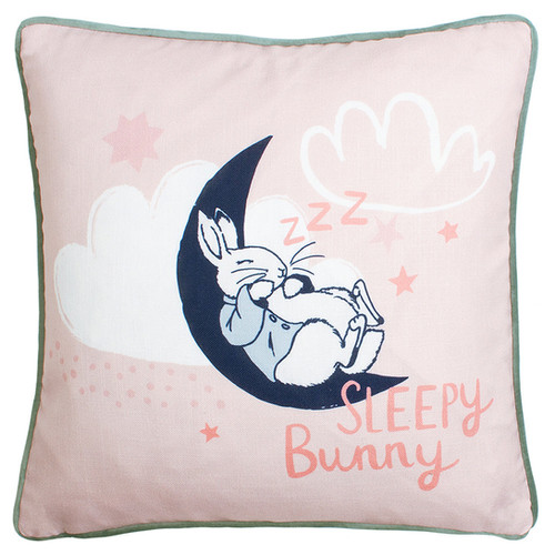 Peter Rabbit Sleepy Head Cushion Cover (Pink) | Duke Essentials, Lewisham