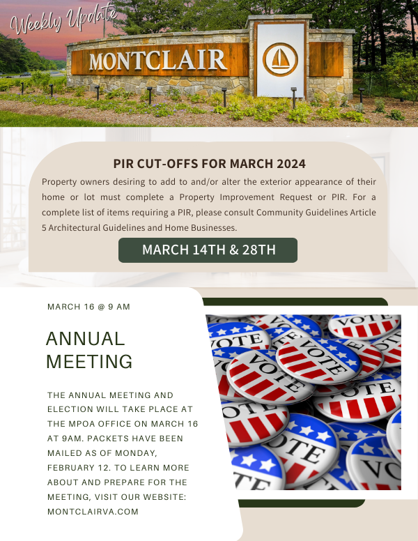 MPOA Weekly Update March 1, 2024