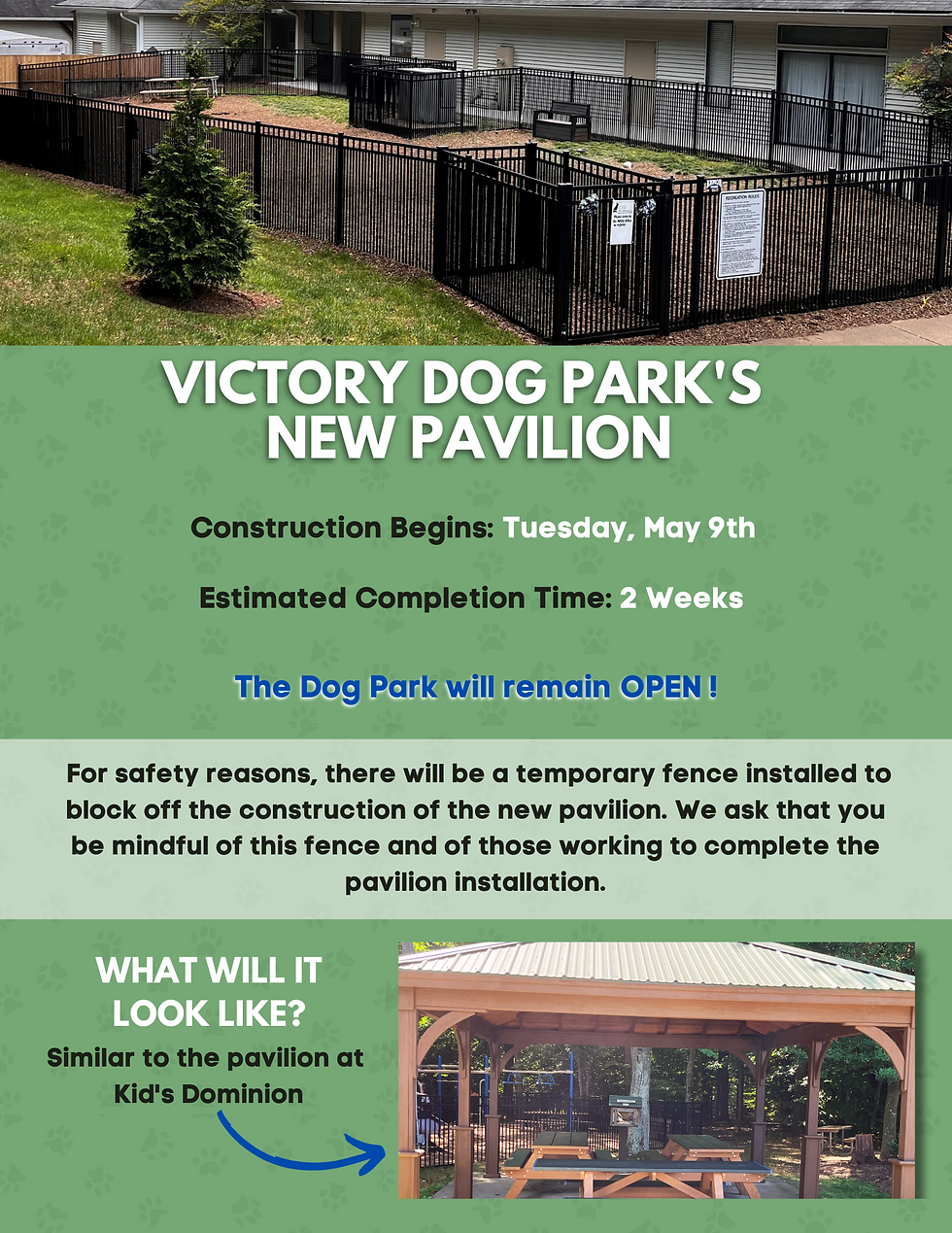 MPOA Victory Dog Park Update