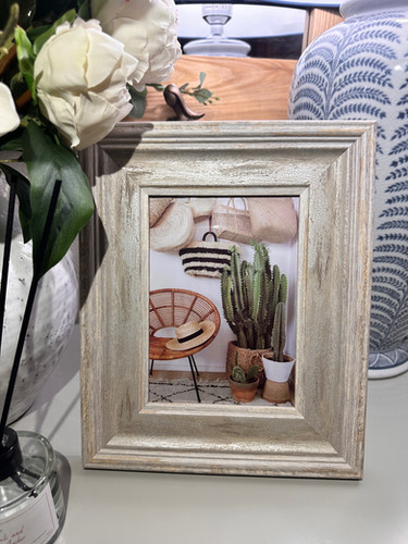 White Wash Chunky Wooden Effect Photo Frame | The Wisteria Tree