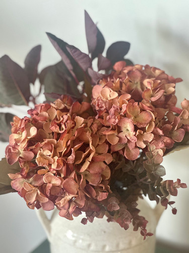 Antique Blush Pink Faux Hydrangea | The Wisteria Tree