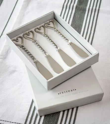 Twisted Heart Butter Knives | The Wisteria Tree
