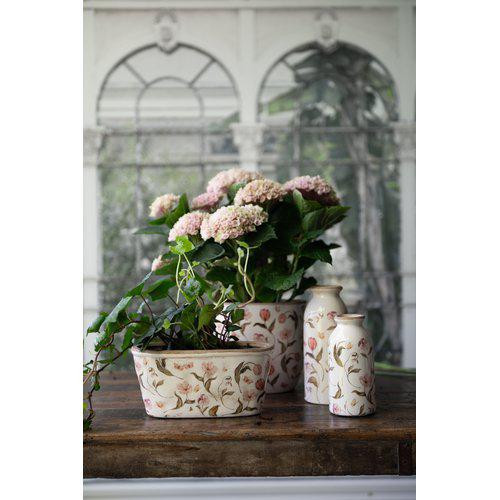 Lilly Oval Spring Floral Planter | The Wisteria Tree