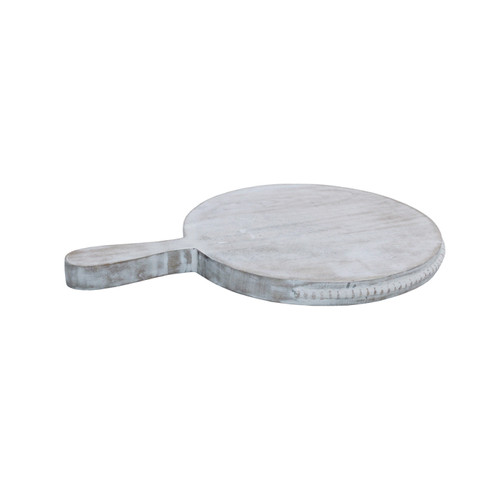 Beaded Mango Wood Whitewash Chopping Board | The Wisteria Tree