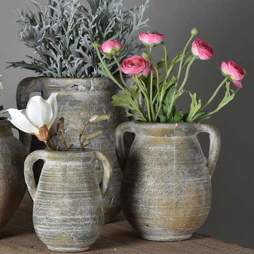 Grey Vintage Jar with Handles | The Wisteria Tree
