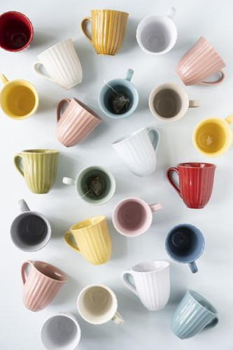 Mug With Grooves Mynte - Assorted Colours | The Wisteria Tree