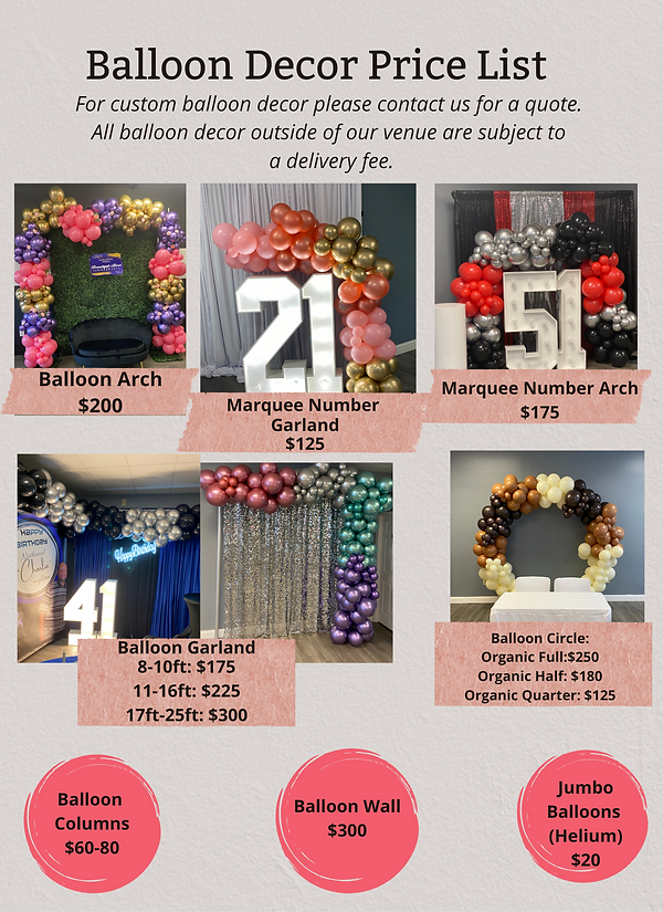 PACKAGES & BALLOONS | My Site