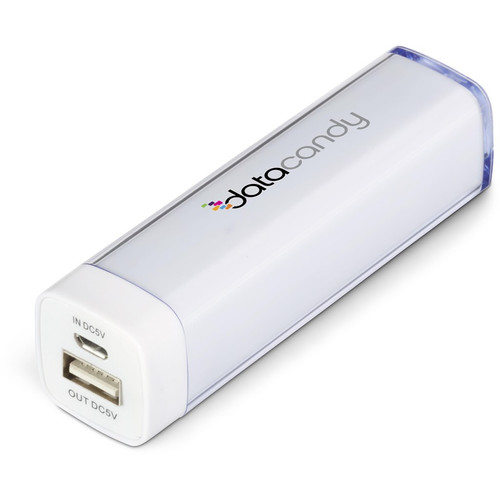 Omega Power Bank - 2,200mAh - Solid White | Printed Worx