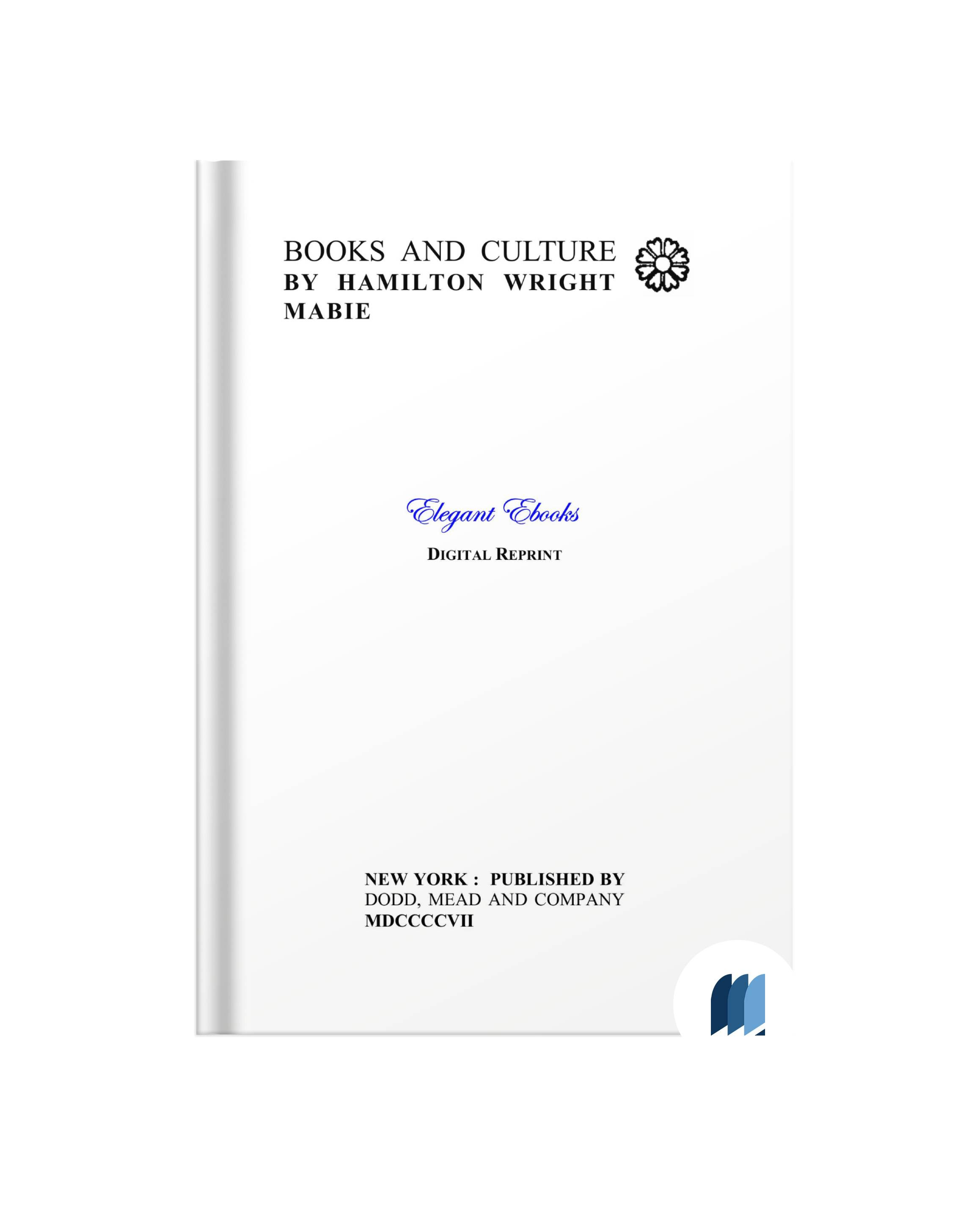Books and Culture by Hamilton Wright Mabie book free pdf download | Bookdio