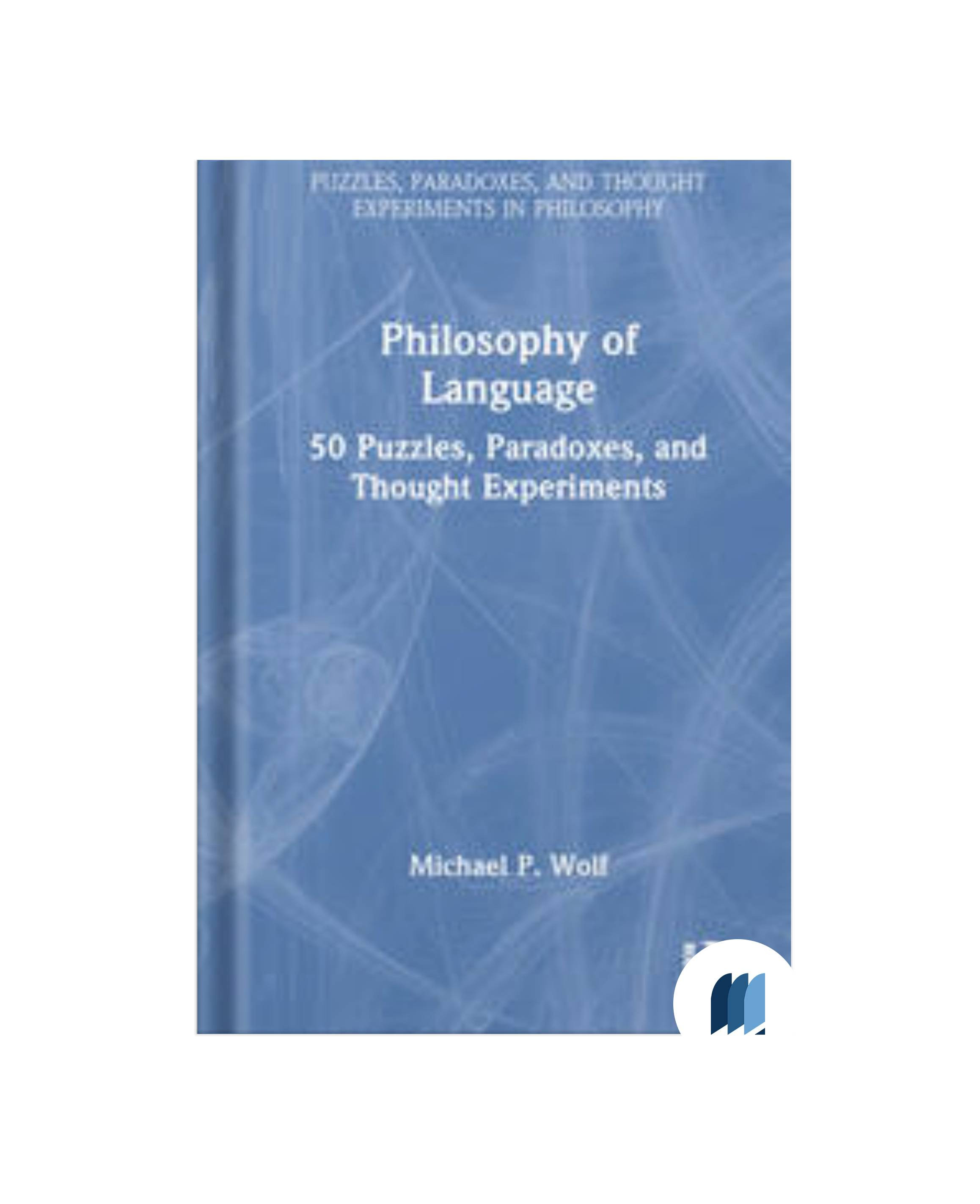 Philosophy of Language by Michael P. Wolf book free pdf download | Bookdio