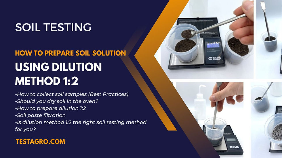 Soil Testing: How to Prepare Soil Solution Using 1:2 Dilution Method
