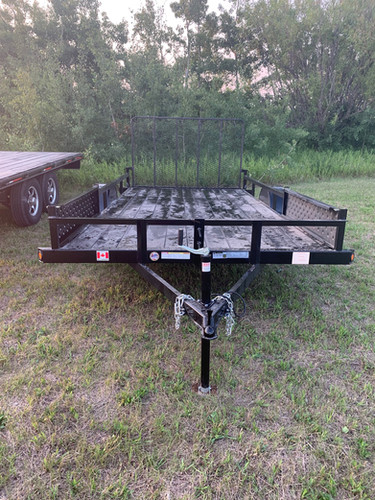 Rainbow Express 7 by 14 Ramp side exit Utility | Assiniboine Trailers