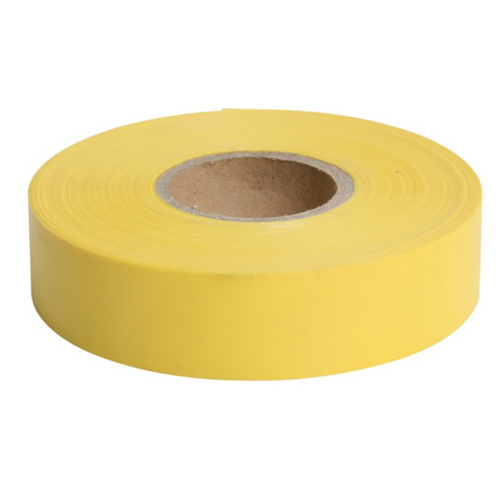 Dymark Flagging Tape Yellow - Survey Tape 25x100 | Drill Connex Ltd