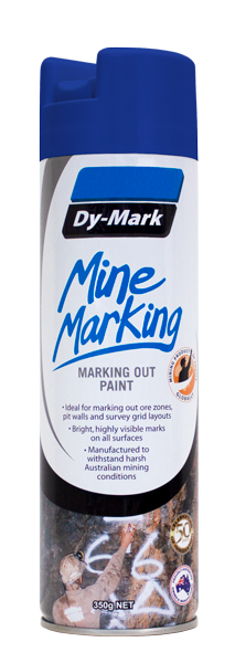 Mine Marking Paint Vertical - Blue | Drill Connex NZ