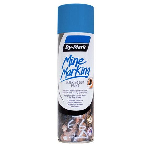 Dymark Horizontal Fluro Blue Mine Marking Paint - Drill Connex Ltd