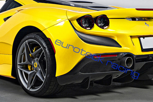 F8 Tributo & Spider Carbon Fiber Rear Diffuser | euroteck-racing-llc