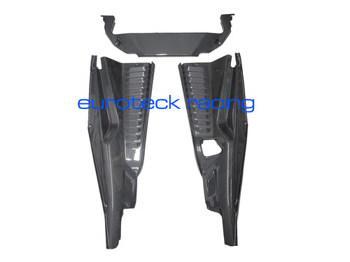 458 Italia Carbon Fiber Engine Bay Covers 3pc Set with Firewall ...