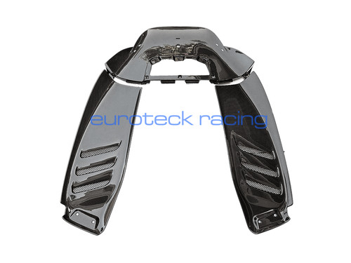 F8 Spider Carbon Fiber Rear Deck Lid and Vents 3pc set | euroteck ...