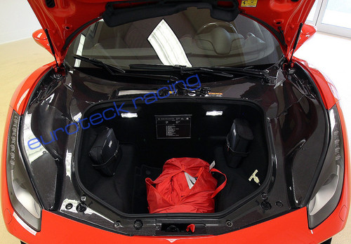 488 GTB / Spider Carbon Fiber Complete Front Hood / Bonnet Trim Set ...