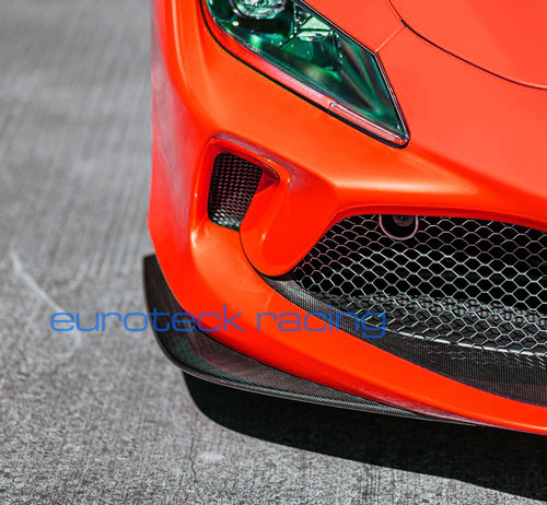 F8 Tributo / Spider Carbon Fiber Front Side Lip Splitters (Covers ...
