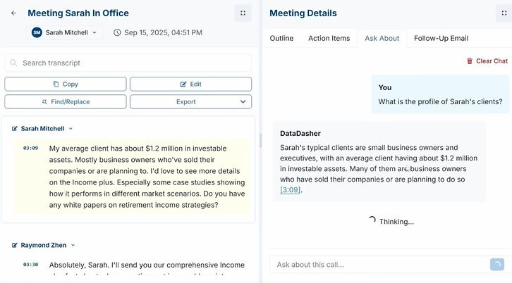 Wholesalers | DataDasher | The AI Assistant For Financial Advisors