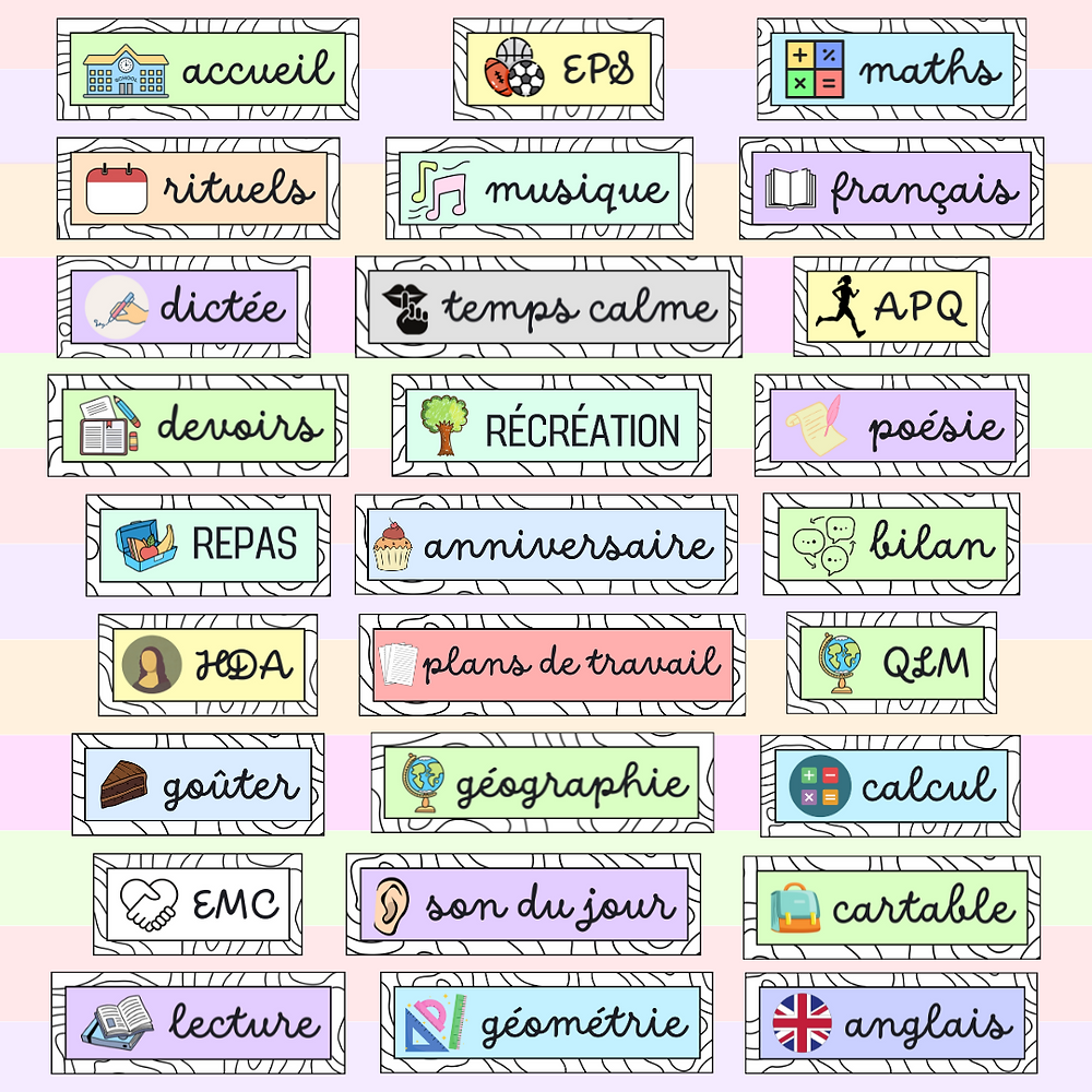 Le programme du jour