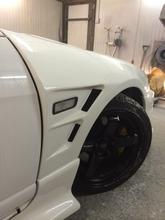 Nissan r33 skyline vented staggered front wide arch wings 30mm ...