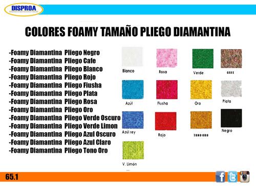 Pliegos Foamy Diamantado TINY-LINE | DISPROAHN