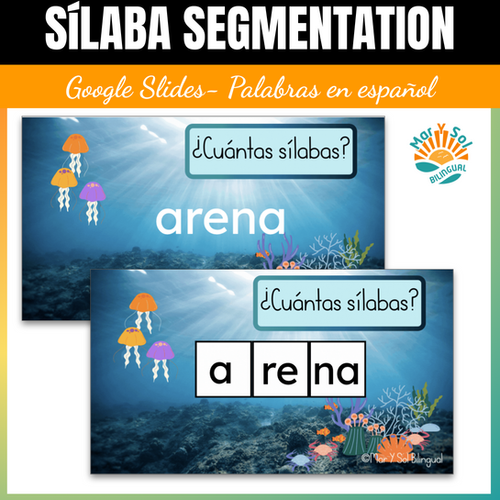 Contar sílabas Counting Syllables in Spanish Google Slide activity ...