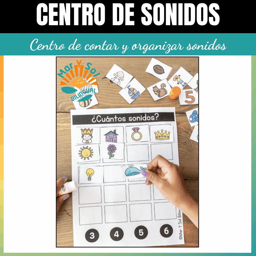 Centro de sonidos Spanish Contar sonidos Conciencia fonémica practice ...