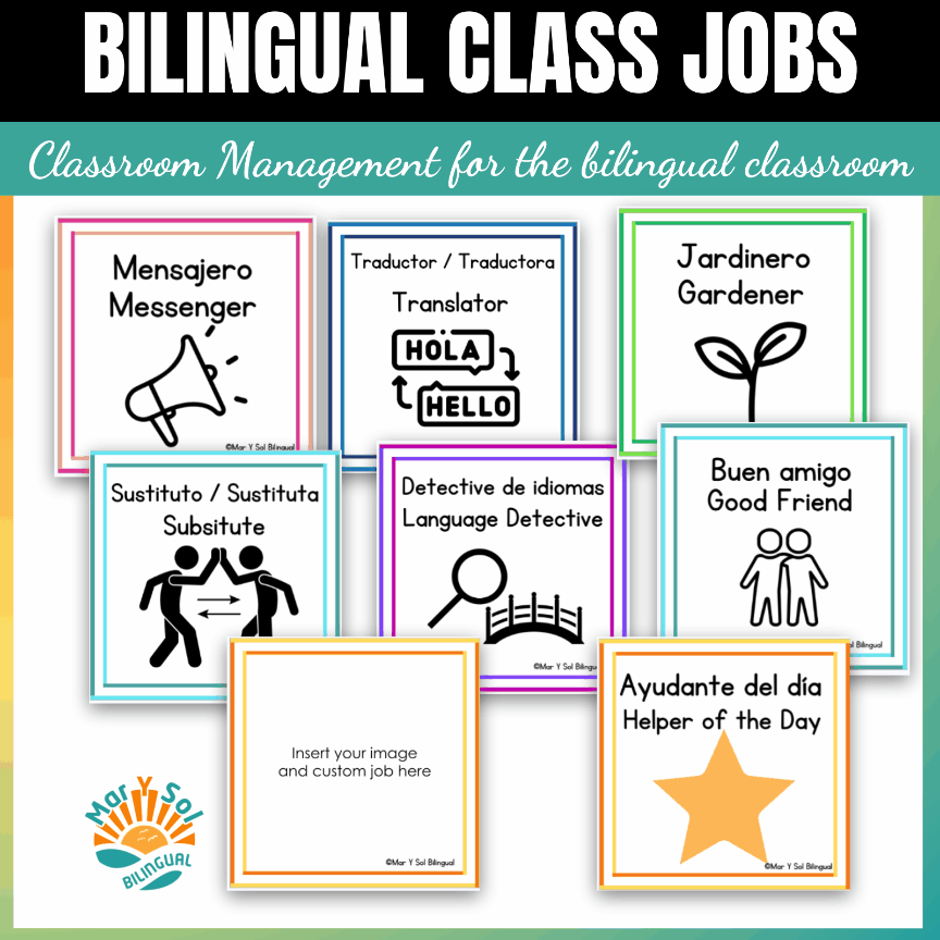 Class jobs Spanish and English Class Jobs- Trabajos del Aula (Editable ...