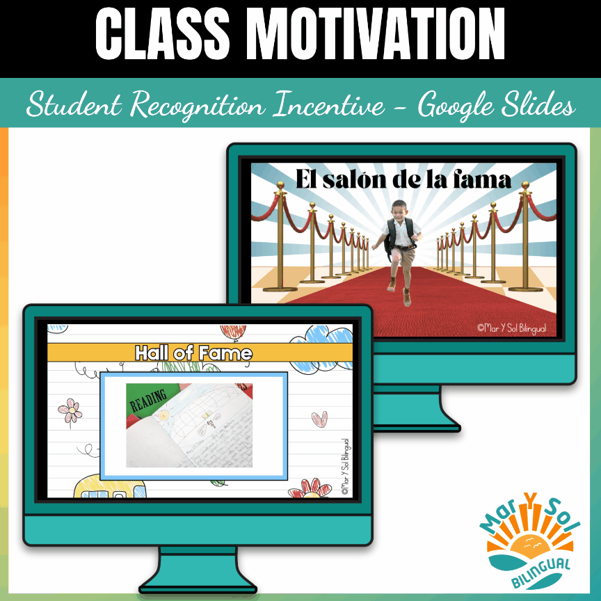 Bilingual Student Recognition Hall of Fame Google Slides | Mar Y Sol ...