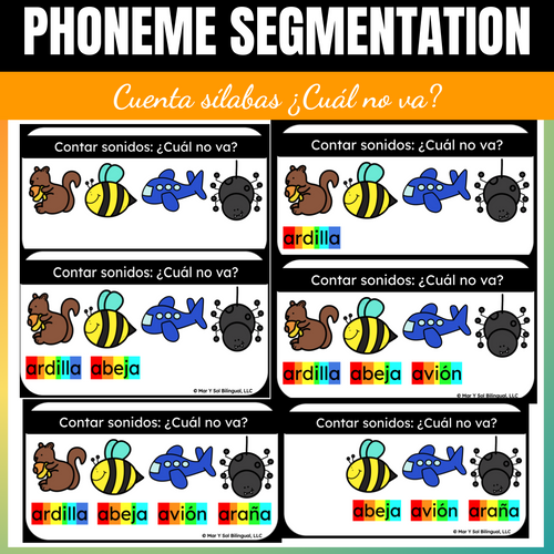 Conciencia fonológica segmentación de fonemas contar sonidos - Google ...