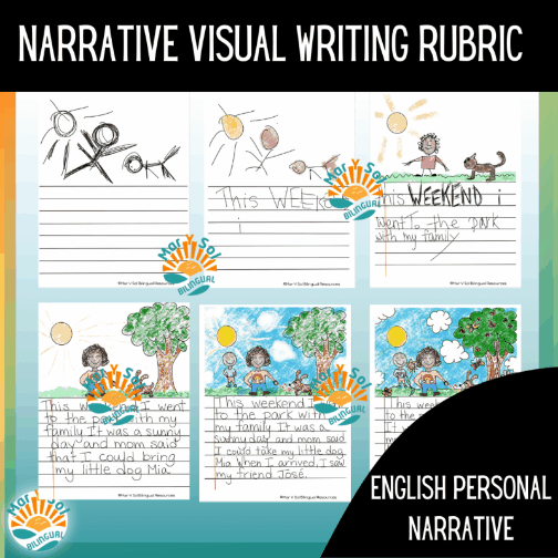 Personal Narrative Writing Visual Rubric & Differentiated Papers | Mar ...
