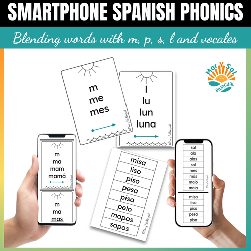 Smartphone Spanish Successive Blending con M, P, S,L | Mar Y Sol Bilingual