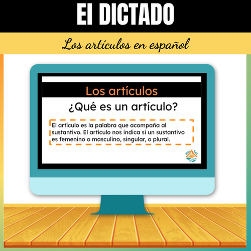 Los artículos Google Slides Spanish grammar for El Dictado | Mar Y Sol ...