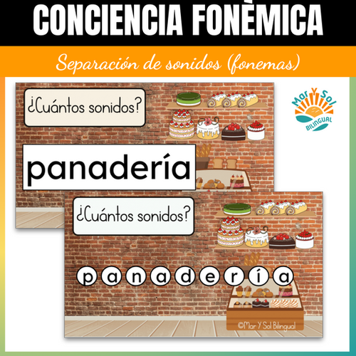 Conciencia fonémica separar sonidos Spanish Google Slides | Mar Y Sol ...