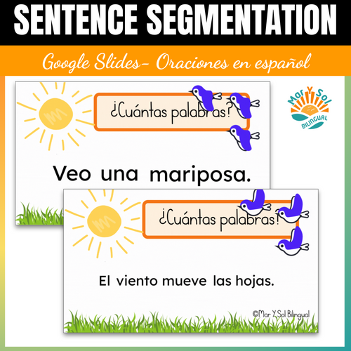 Spanish Phonological Awareness Google Slide Counting Words Activity ...