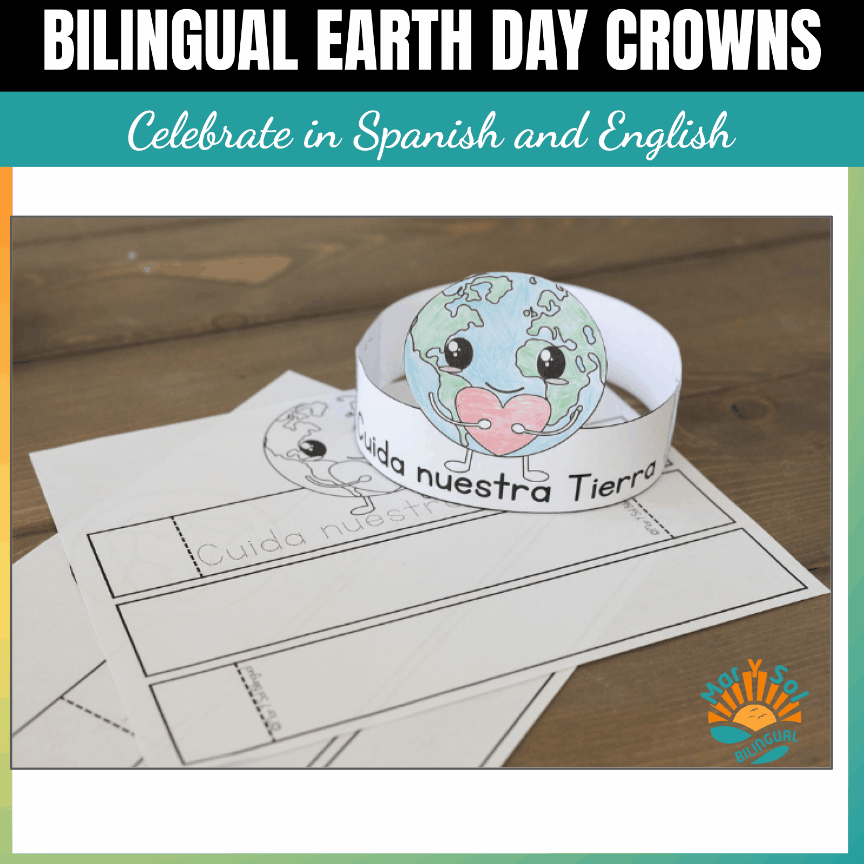 Earth Day activities Bilingual Spanish Crowns Dia de la tierra | Mar Y ...