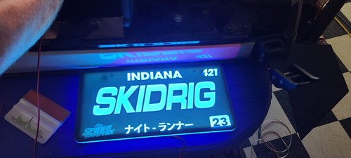 Custom Light Up License Plate | Spider Graphix