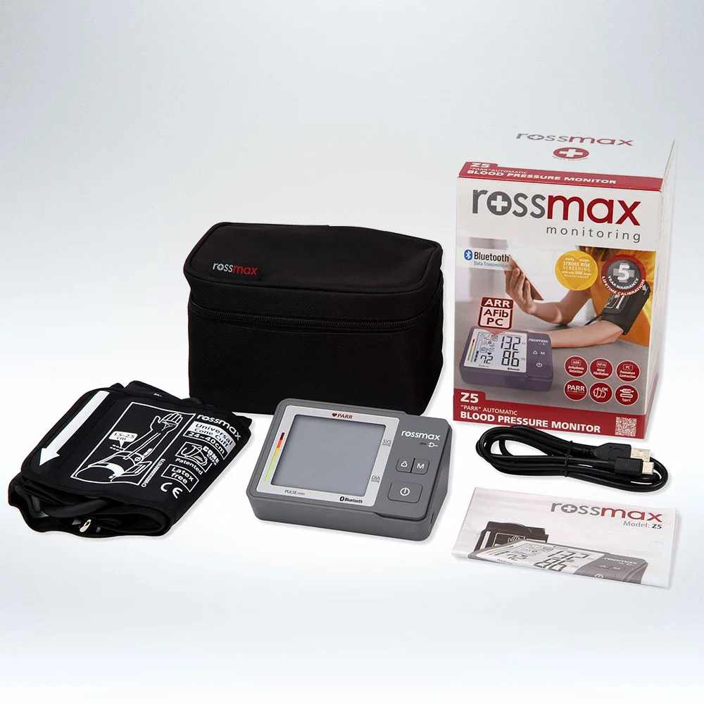 Z5BT Blood Pressure Monitor PARR Lithium-Ion & Bluetooth | Rossmax Australia