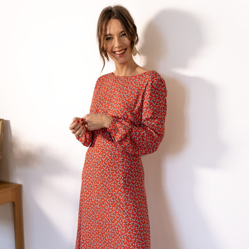 Robe Maxine rouge | www.jeannina.fr
